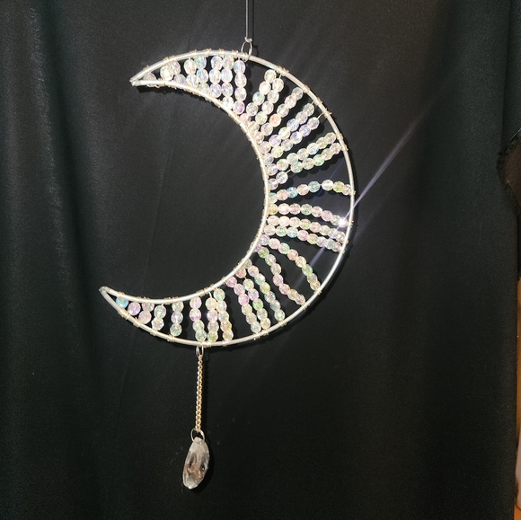 Hand Crafted | Art | Crescent Moon Suncatcher | Poshmark